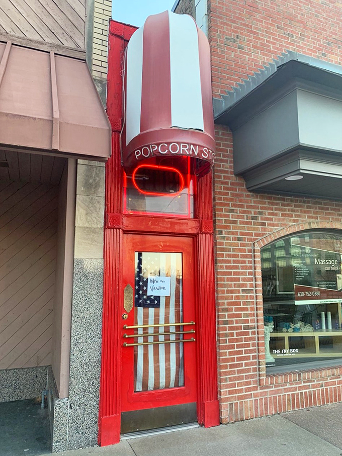 Blink and you'll miss it! This sliver of sweetness is where claustrophobia meets confectionery in a delightful, old-timey dance.