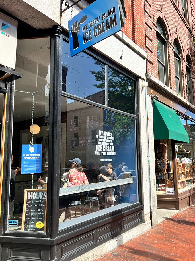 Window seats at MDI Ice Cream: Front-row tickets to the tastiest show in town. Scoop there it is!