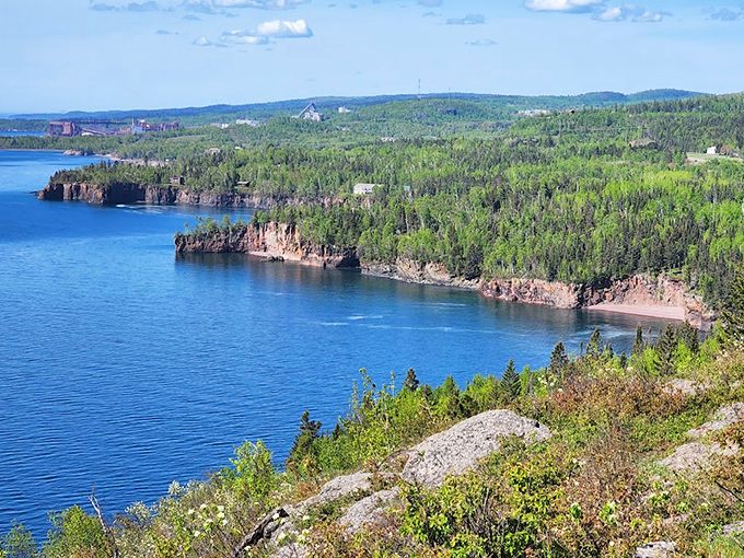 Vertigo with a view! These dramatic cliffs are Mother Nature's way of saying, "Hey Minnesota, you've got some edge!" Photo credit: Charles Clift
