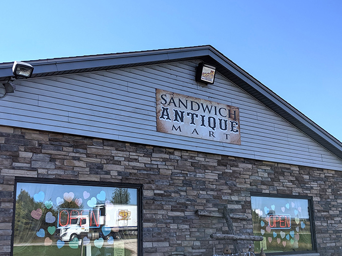 Step into a Norman Rockwell painting come to life! Sandwich Antique Mart's quaint exterior hides a wonderland of retro delights and forgotten treasures.