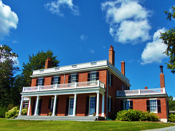 Columns so grand, they make you want to practice your best "harrumph." The Black House: Maine's answer to Downton Abbey.