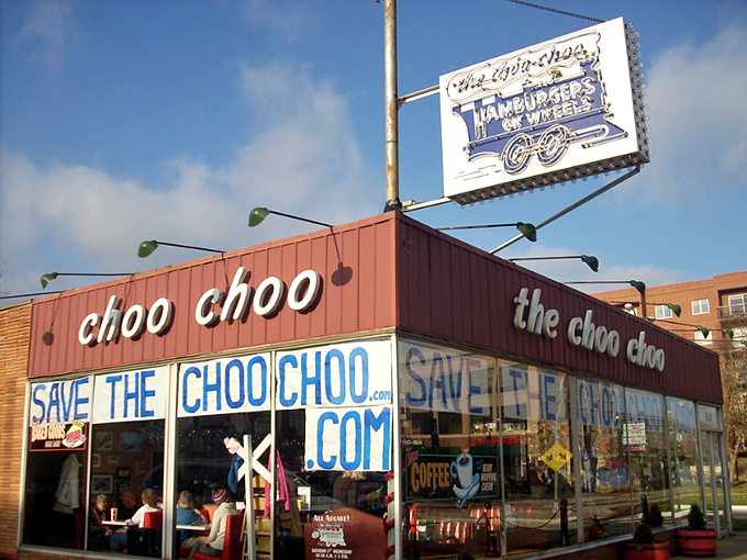 Choo-choose your own adventure at this retro gem. Where else can you get a juicy burger delivered by miniature train?