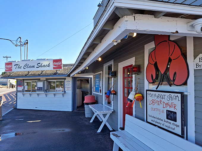 Ice cream and lobster rolls: The Clam Shack's version of surf and turf. A match made in seafood heaven!