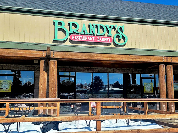 Brandy's in bold green letters &ndash; a beacon of hope for hungry travelers. This sign doesn't just spell out a name; it spells out "breakfast paradise."