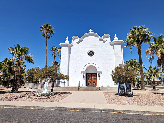 Holy guacamole, that's one photogenic church! The Immaculate Conception Catholic Church stands like a gleaming beacon, inviting both worshippers and architecture enthusiasts. Photo credit: Brett Roberts