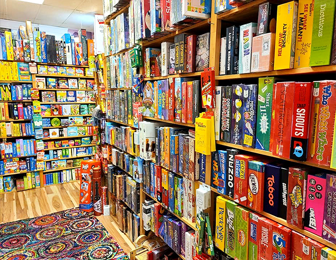 Forget Narnia's wardrobe, this is the real portal to another world. Woodbury's game aisle is where family game nights are born and friendships are tested.