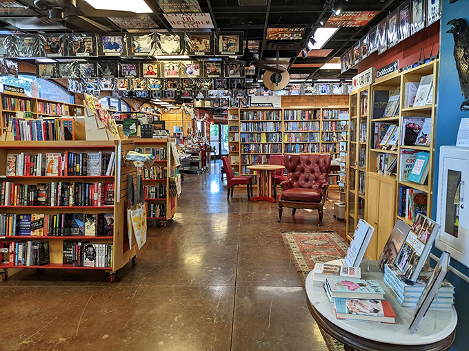 Step into a bibliophile's dream, where shelves stretch to the horizon and every corner holds a new story waiting to be discovered.