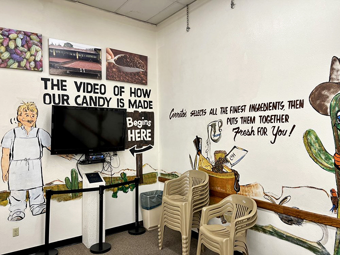 Step into a sugary time machine! This wall art promises a behind-the-scenes peek that'll make your inner child do backflips.