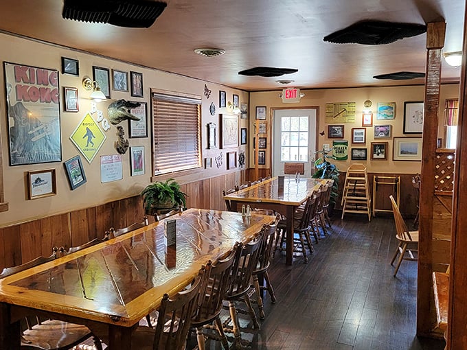Step inside and feast your eyes! This cozy interior is where BBQ dreams come true, one smoky bite at a time.