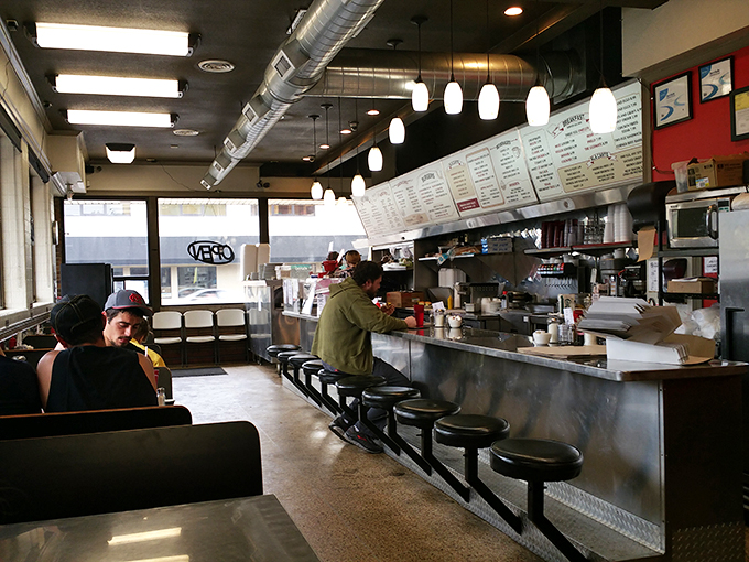 Step into a time machine disguised as a diner. The sizzle of the grill is music to a hungry soul's ears.