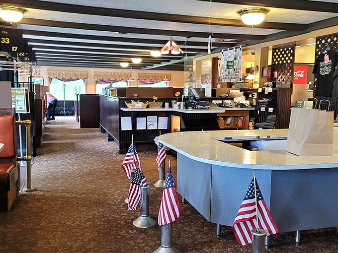 Step into a time capsule of culinary nostalgia. This interior could tell tales of countless coffee refills and "the usual" orders.
