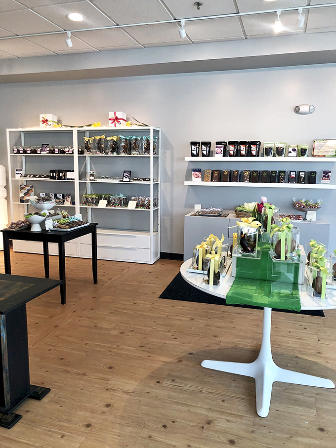 Step into a chocoholic's dream! NU Chocolat's interior is a feast for the eyes, with shelves lined with temptations that'd make Willy Wonka jealous.