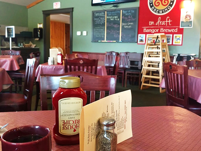 Pink tablecloths and warm wood tones create the kind of cozy atmosphere where memories (and appetites) grow bigger with time.