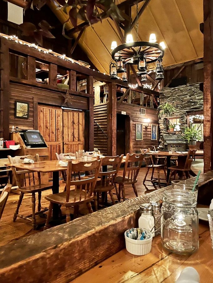 Step inside and prepare for a feast for both eyes and stomach. It's like dining in your coolest friend's Pinterest-perfect barn.