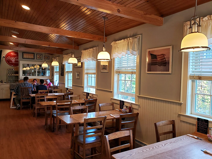 Step into a Norman Rockwell painting come to life. Dot's interior is cozier than your grandmother's hug, with a side of small-town gossip served fresh daily.