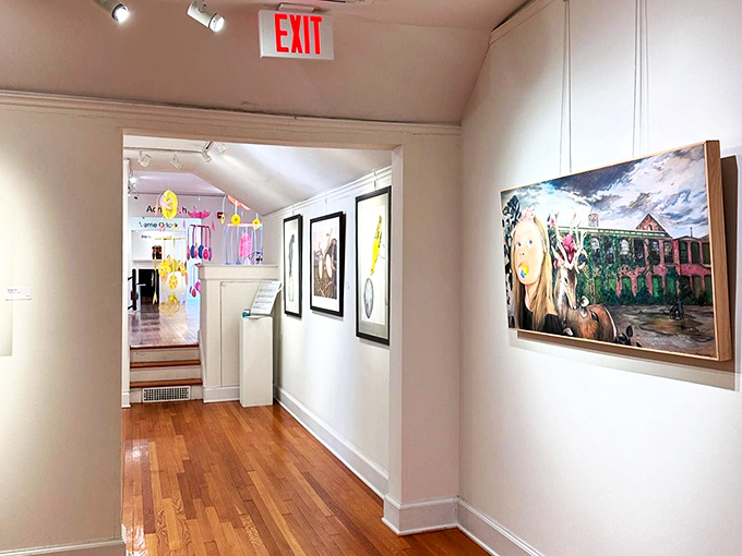 Step into a world where Picasso meets Pinterest. This gallery's got more layers than a Vermont winter wardrobe!