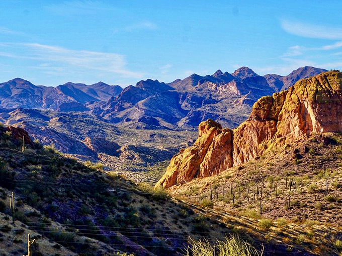 Fifty shades of red rock! This panorama could make Georgia O'Keeffe grab her paintbrush and say, 