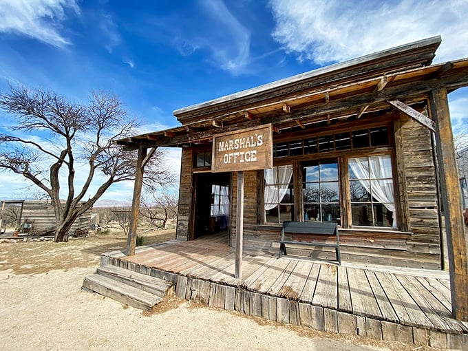 Law and order in the Old West? You bet your spurs! Step into the Marshal's office and feel the weight of frontier justice on your shoulders. Photo credit: Path Finder