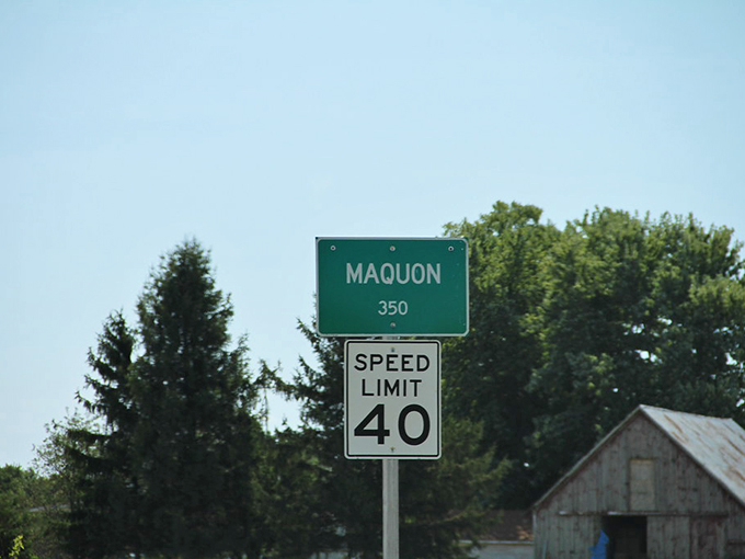 Welcome to Maquon - population 350. Where the speed limit matches the pace of life: delightfully slow.