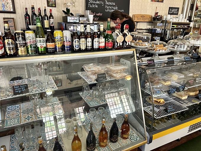 Bottoms up and bellies ready! This spread of European beers and pastries is a feast for both eyes and taste buds. It's like Oktoberfest met a Parisian bakery. Photo credit: Al D.