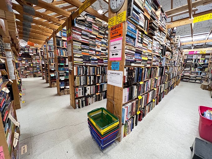 "Is this heaven? No, it's Jacksonville!" Dive into a sea of stories at Chamblin Bookmine, where every shelf is a new adventure waiting to unfold.
