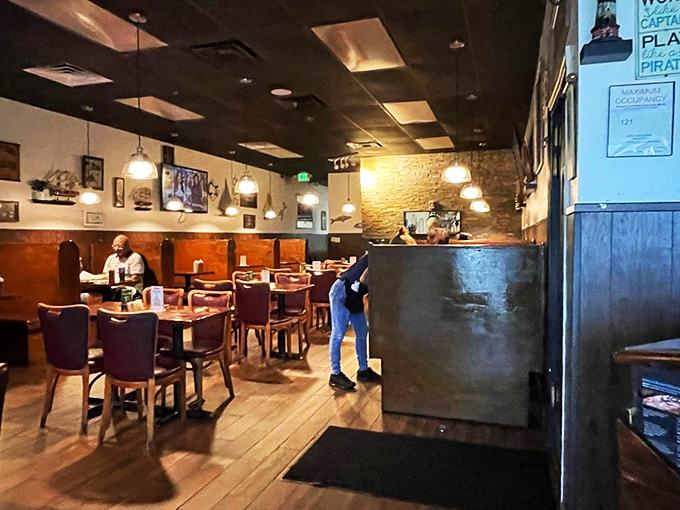 Step into a cozy maritime haven where every seat feels like you've scored the captain's table.