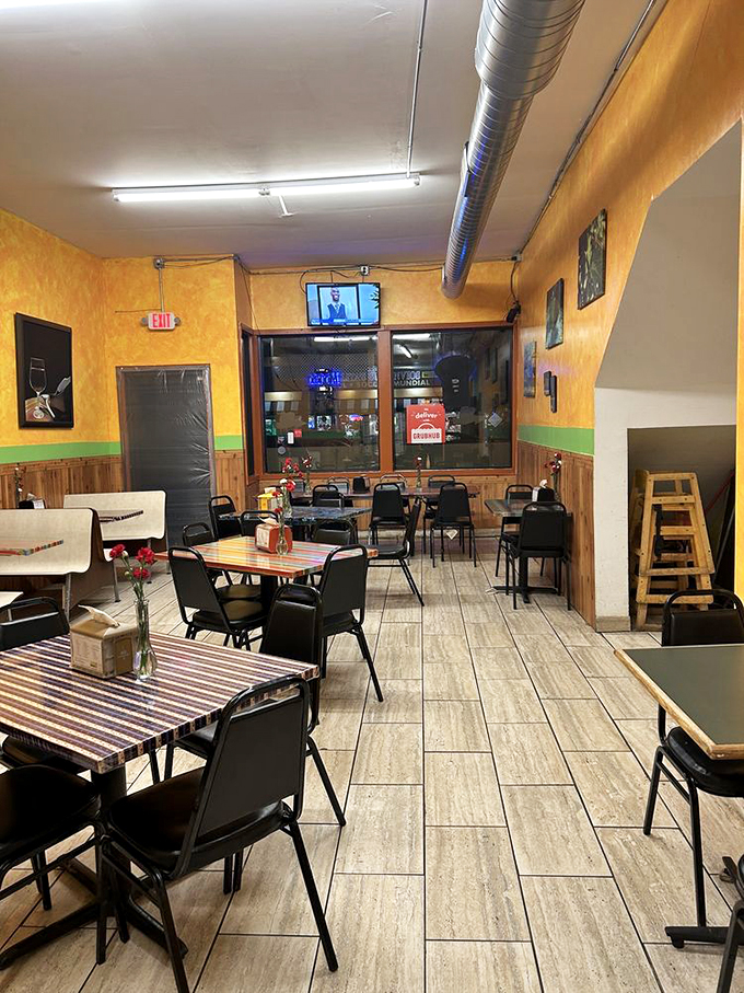 Step into a fiesta for your taste buds! This cozy dining area might be simple, but it's the perfect stage for the culinary magic about to unfold.