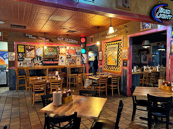 Step inside and feast your eyes! This isn't just decor, it's a visual appetizer that'll have you salivating before you even sit down.