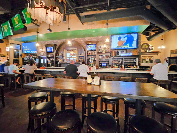 Step inside and feel the warmth wash over you like a cozy Irish sweater. The bar's ready to pour you a pint of liquid happiness! Photo credit: Arden Llewellyn