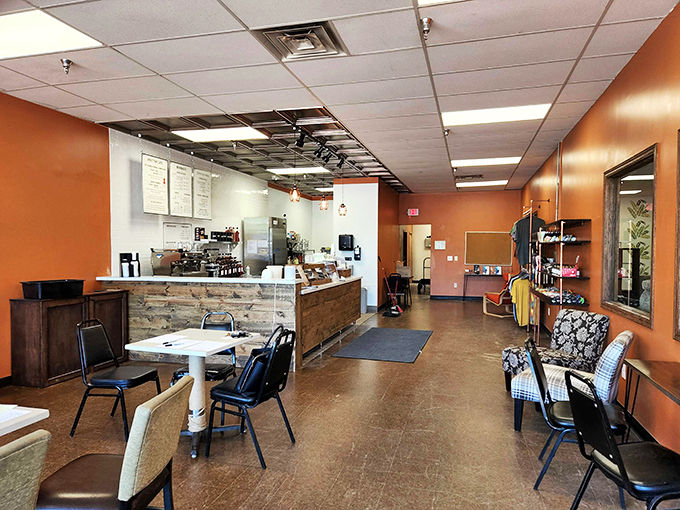 Step into a world where lattes meet whiskers. The Cafe Meow's cozy interior is like your cool cat lady aunt's living room, but with better coffee.