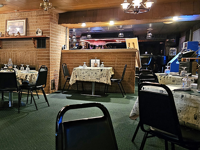 Step inside and let the cozy ambiance wrap around you like a warm flannel blanket. It's like grandma's living room, but with better food!