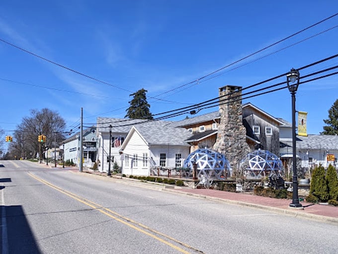 Main Street meets the North Pole! The White Horse Inn's igloos are the talk of the town, turning Metamora into Michigan's own little Narnia.