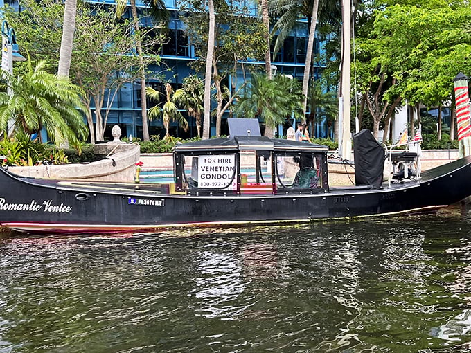 Who needs a time machine when you've got "Romantic Venice"? This gondola transforms Florida's waterways into a Renaissance painting come to life.