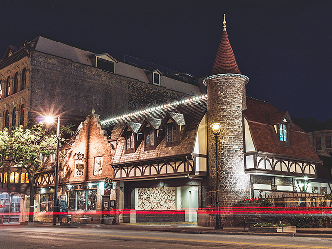 Willkommen to wonderland! Mader's facade whisks you away to a Bavarian fairytale, no passport required.