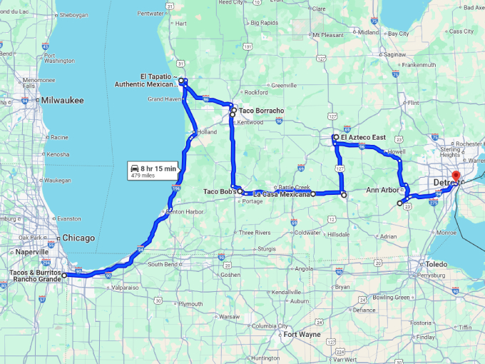 michigan-best-mexican-eateries map