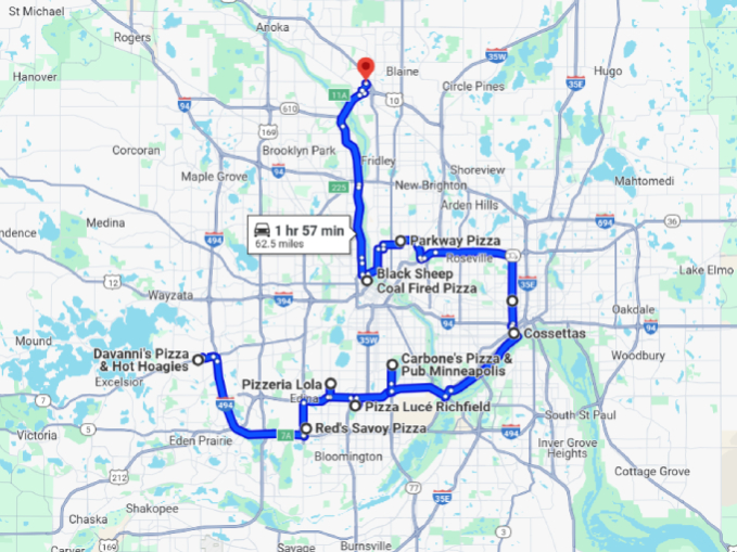 21 minnesota burger pizza spots map