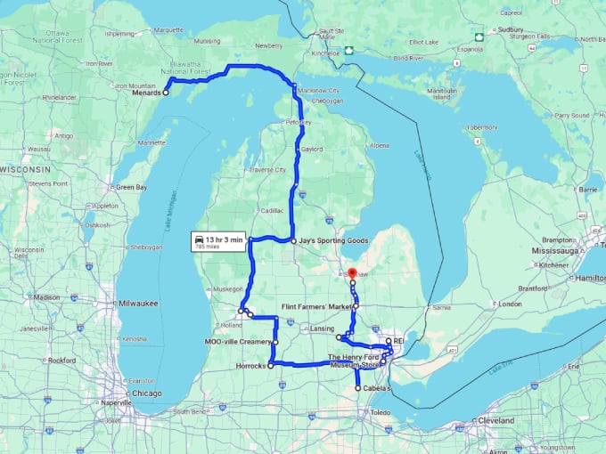 27 retail wonderland michigan stores map