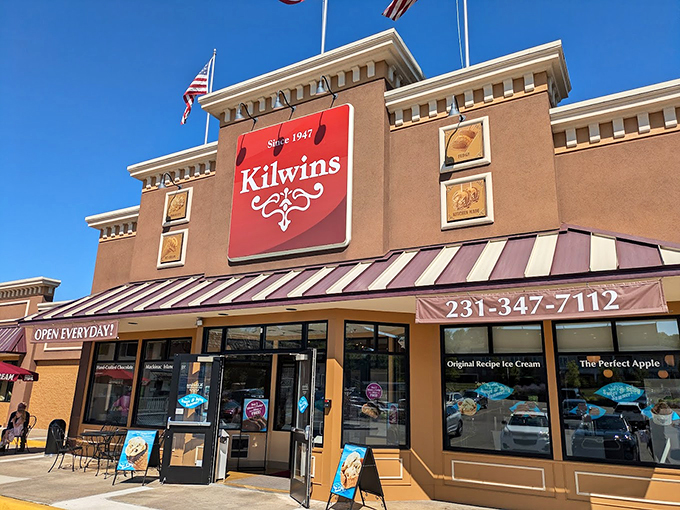 Chocolate waterfall? Check. Fudge paddling? You bet. Kilwin's is where candy dreams come true, and diets go to die. Photo credit: Paul Kaser