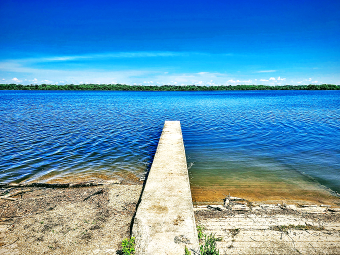 Serenity now! Buck Creek's pristine shores and crystal-clear waters are like a real-life screensaver come to life.