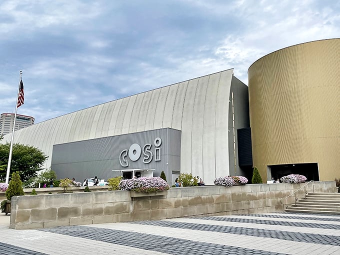 "Science gets a standing ovation! COSI's sleek exterior houses a world of wonder where Einstein meets Disney in a playground of discovery."