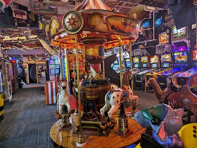 "Step right up to a wonderland of whirring gizmos! This mechanical museum is like Willy Wonka's factory for the pinball wizard set." Photo credit: Y O-Mor