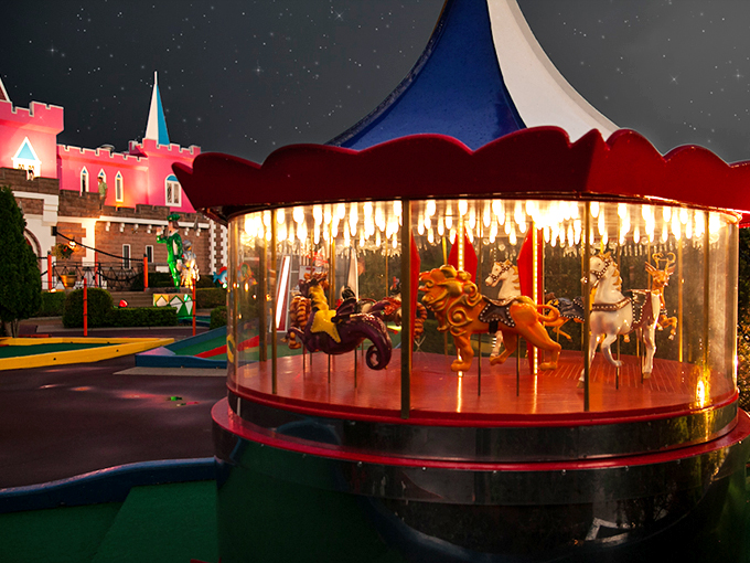 Forget the Masters, this is where the real golf action is! Par-King's whimsical course makes Augusta look like a boring backyard. Photo credit: Ivan Dzanev