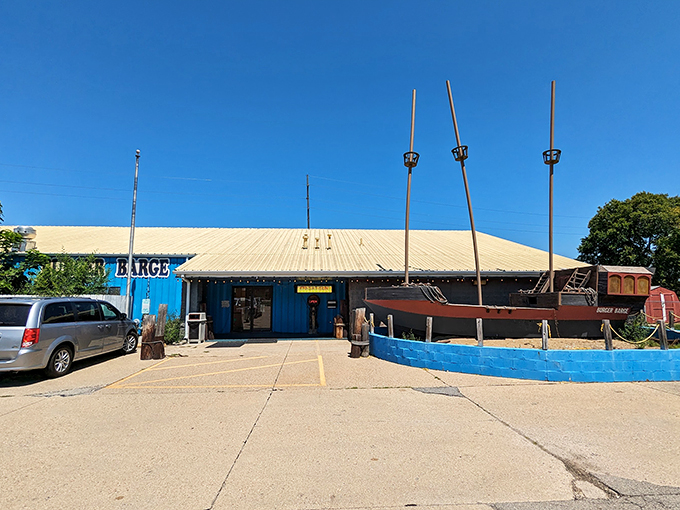 Ahoy, burger lovers! The Burger Barge's nautical vibes make every bite feel like a delicious voyage.