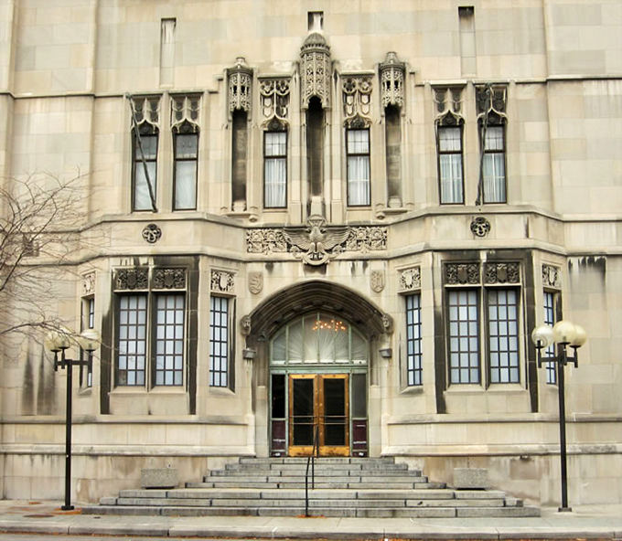 Hogwarts, eat your heart out! This Art Deco castle in Motor City holds more secrets than a magician's sleeve.