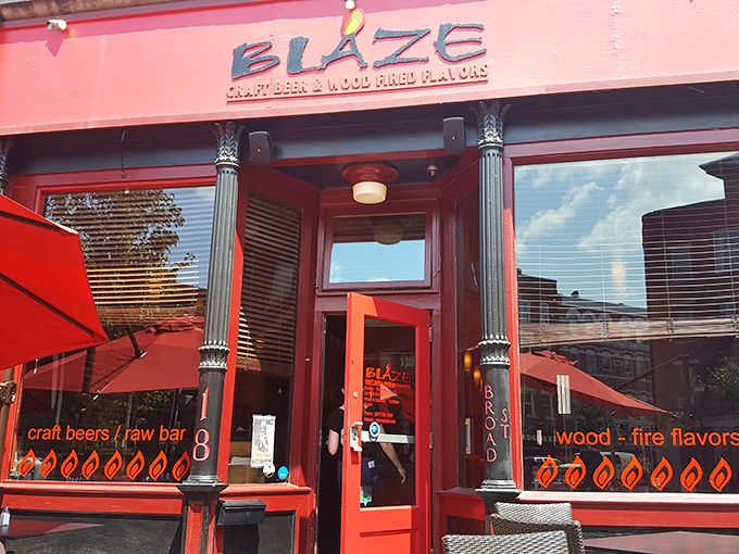 Step into Blaze, where "craft beer" and "wood-fired" aren't just buzzwords&mdash;they're a way of life. The red exterior screams "come in," but the aroma will make you stay.
