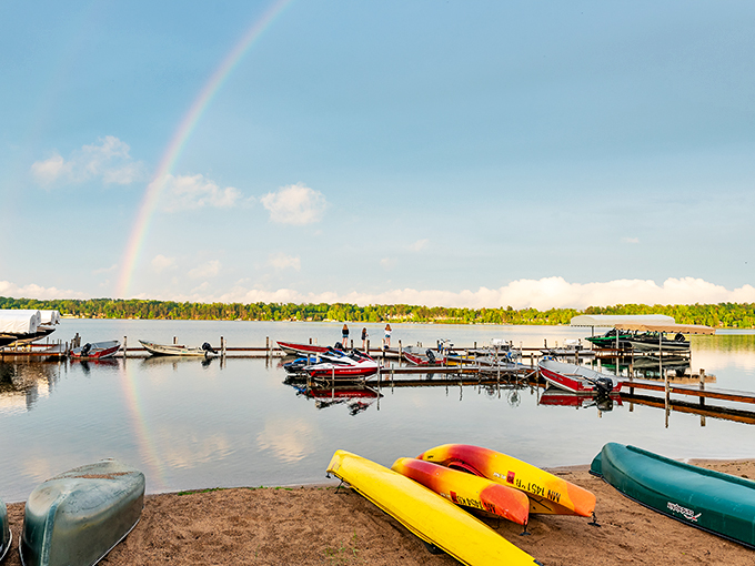 Rainbows and boat docks&mdash;a match made in Minnesota heaven. Cragun's: where Mother Nature shows off her best Instagram filters.