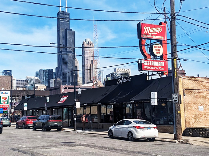 Step into a time warp of tasty traditions. Manny's serves up slices of Chicago history, with a side of pickle.