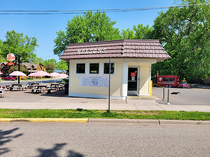 Nostalgia on a cone! This quaint parlor serves up scoops so big, you'll need a map to navigate your way through. Photo credit: Kevin Bebensee