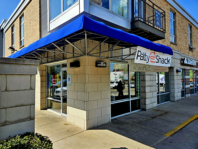 Simplicity reigns supreme at Patty Shack. This no-frills facade hides a world of flavor waiting to dance on your taste buds.