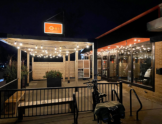 By day, a charming patio. By night, a twinkling pizza paradise. Lola's outdoor space is where memories (and extra cheese) are made.